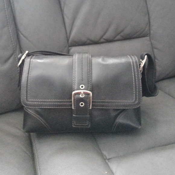 Coach | Bags | Coach Hampton Buckle Flap Handbag Crossbody Shoulder Bag ...